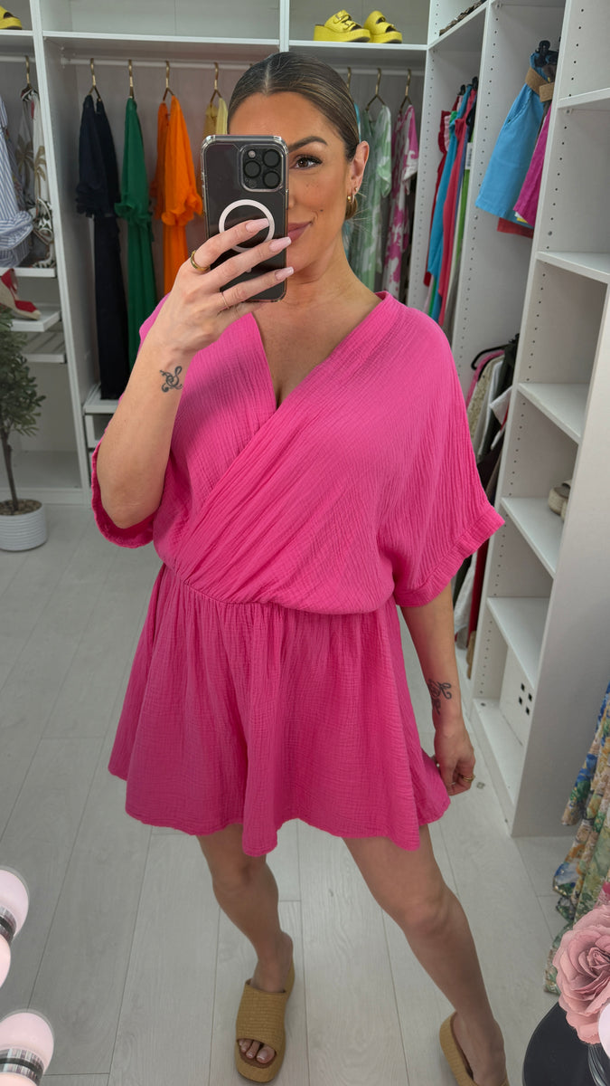 Selmina Cheesecloth Playsuit – BowsBoutiques