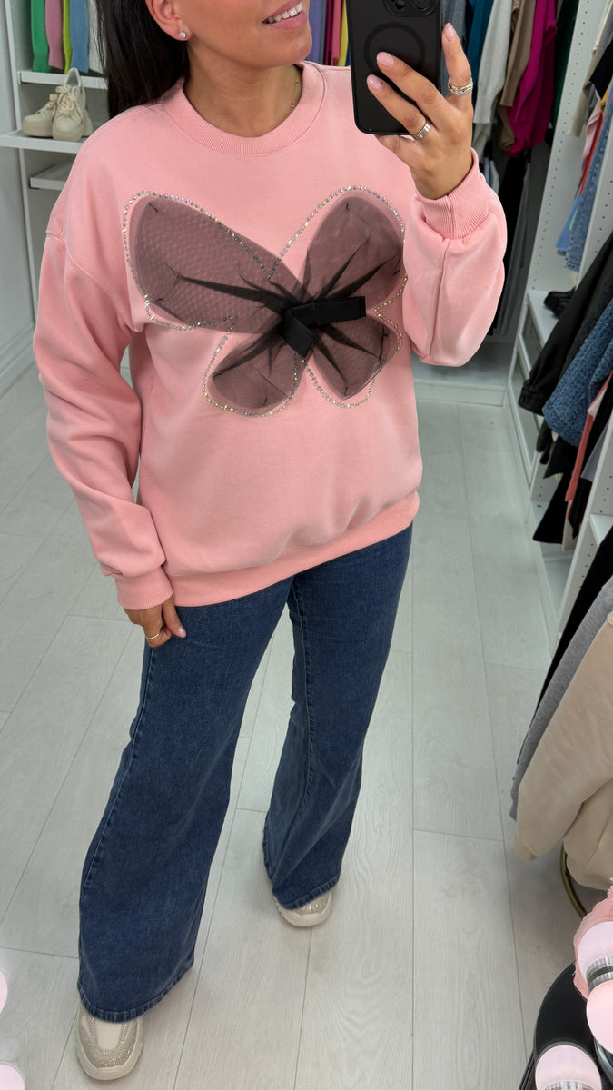 Madelyn Detailed Bow Crew neck Jumper – BowsBoutiques